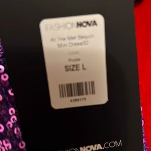 Fashion Nova | Dresses | Purple Sequin Dress | Poshmark